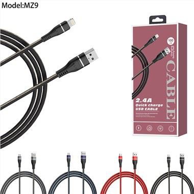 China High Quality Colorful 2.4A Charge Flat USB Cable Suppliers ...